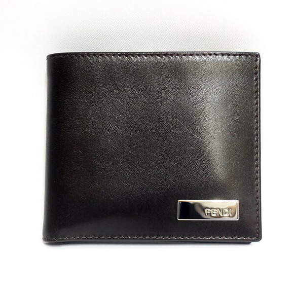 Fendi | Bags | Fendi Bifold Wallet Brown Leather | Poshmark